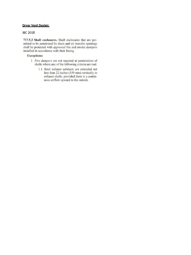Dryer Vent Design | PDF