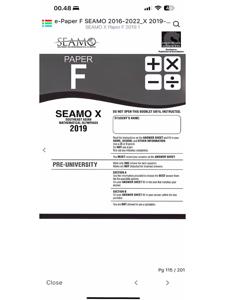 Seamo X F 2019 | PDF