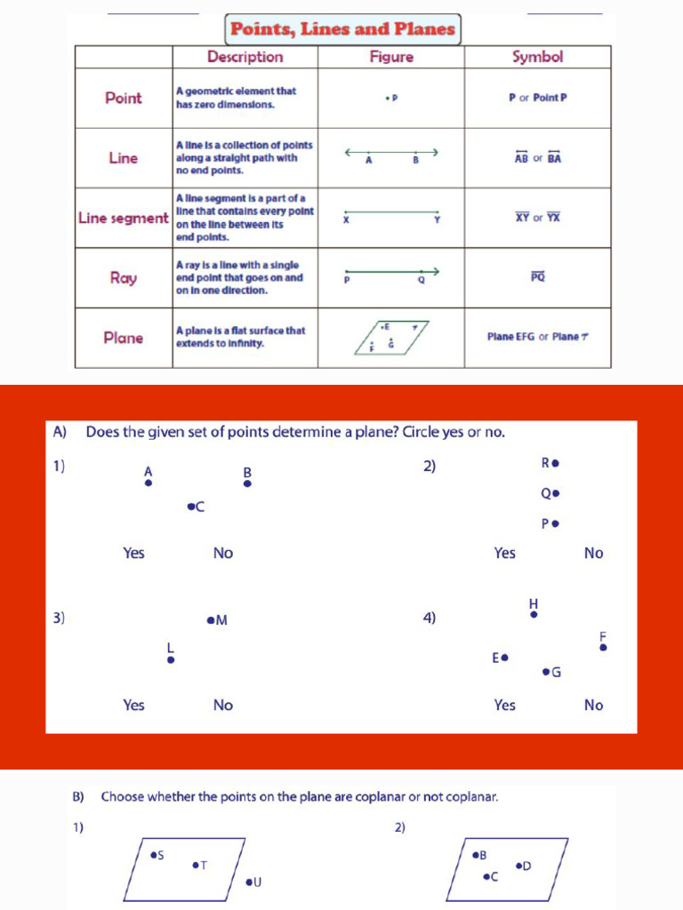 G6U4 Geometry Vocabulary Review For Flashcards | PDF