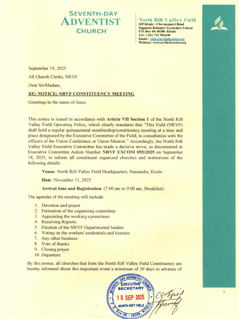 Constituency Meeting | PDF