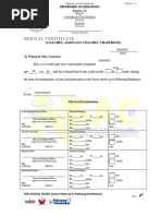 PNP Physical Fitness Test Form 2025 | PDF