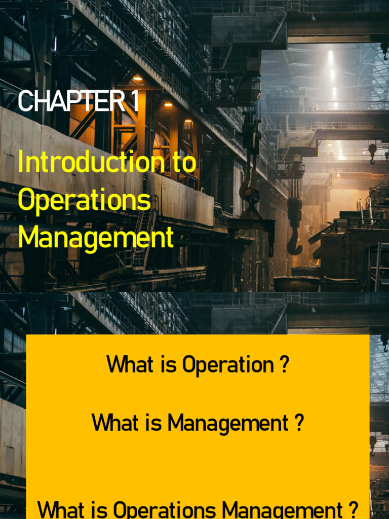 Introduction to Operations Management | PDF | Inventory | Capital ...