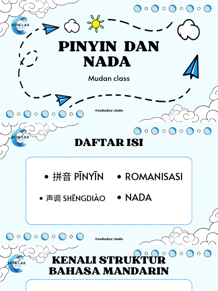 Belajar Bahasa Mandarin Pinyin Dan Nada | PDF