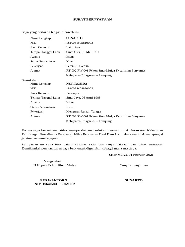 KETERANGAN JAMPERSAL 2020 | PDF