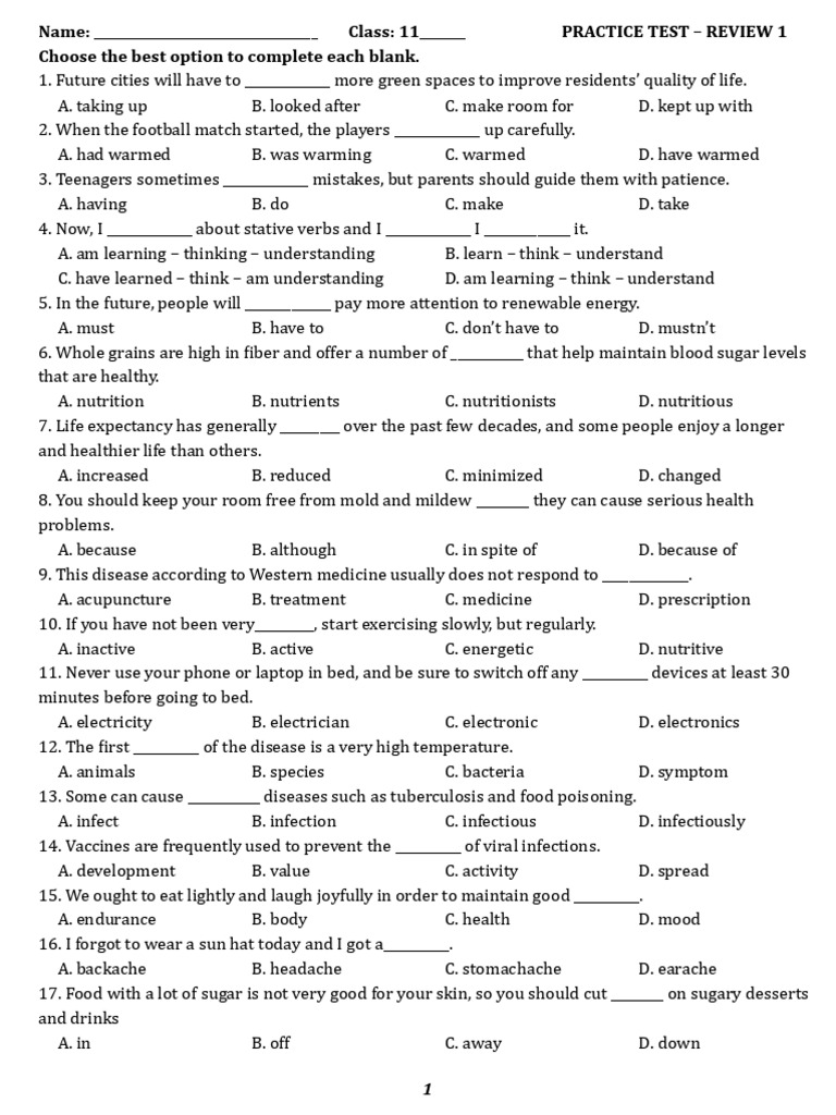11th Grade English Practice Test | PDF