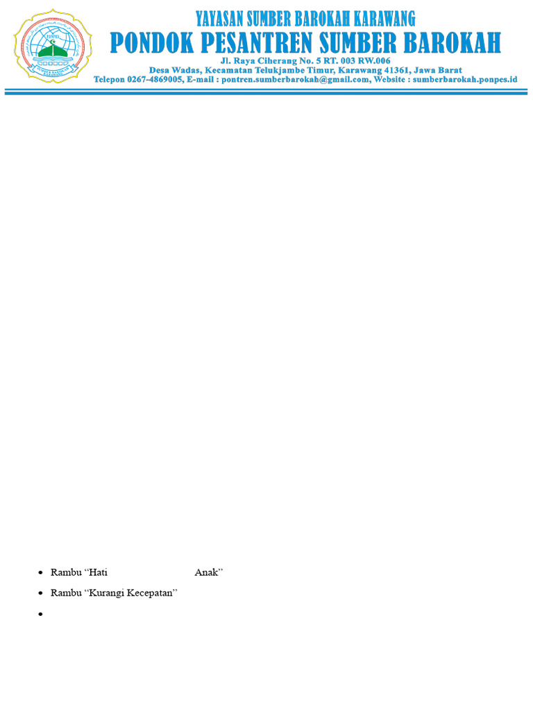 Permohonan Pemasangan Bumper Sped | PDF