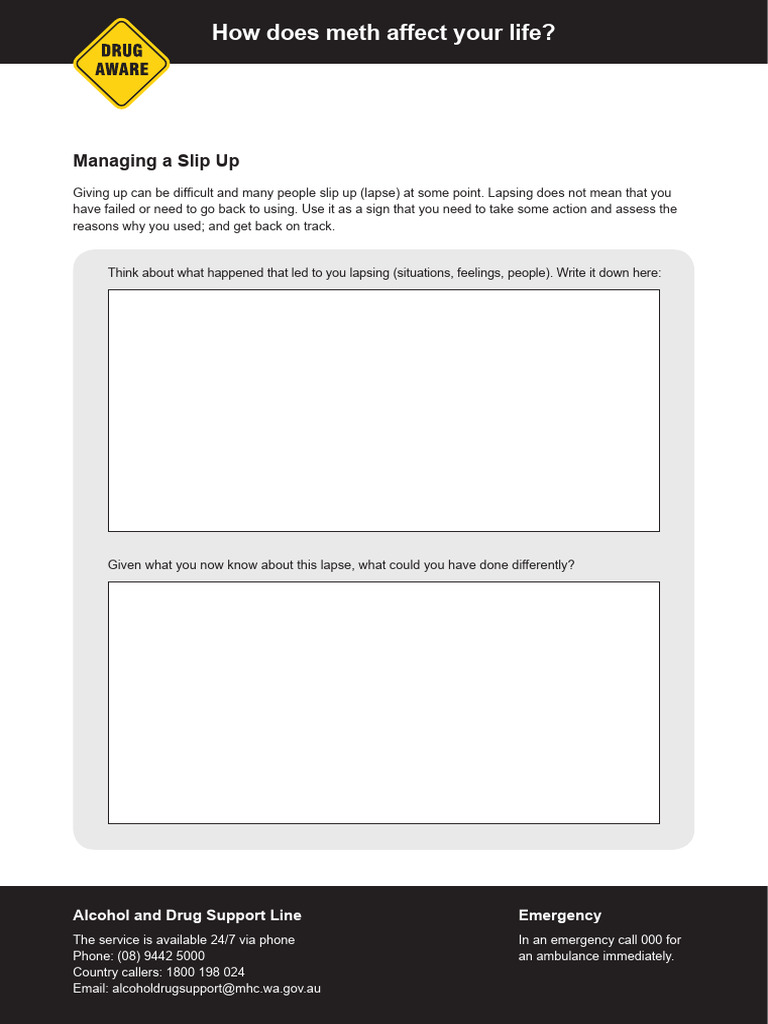 Managing A Slip Worksheet | PDF