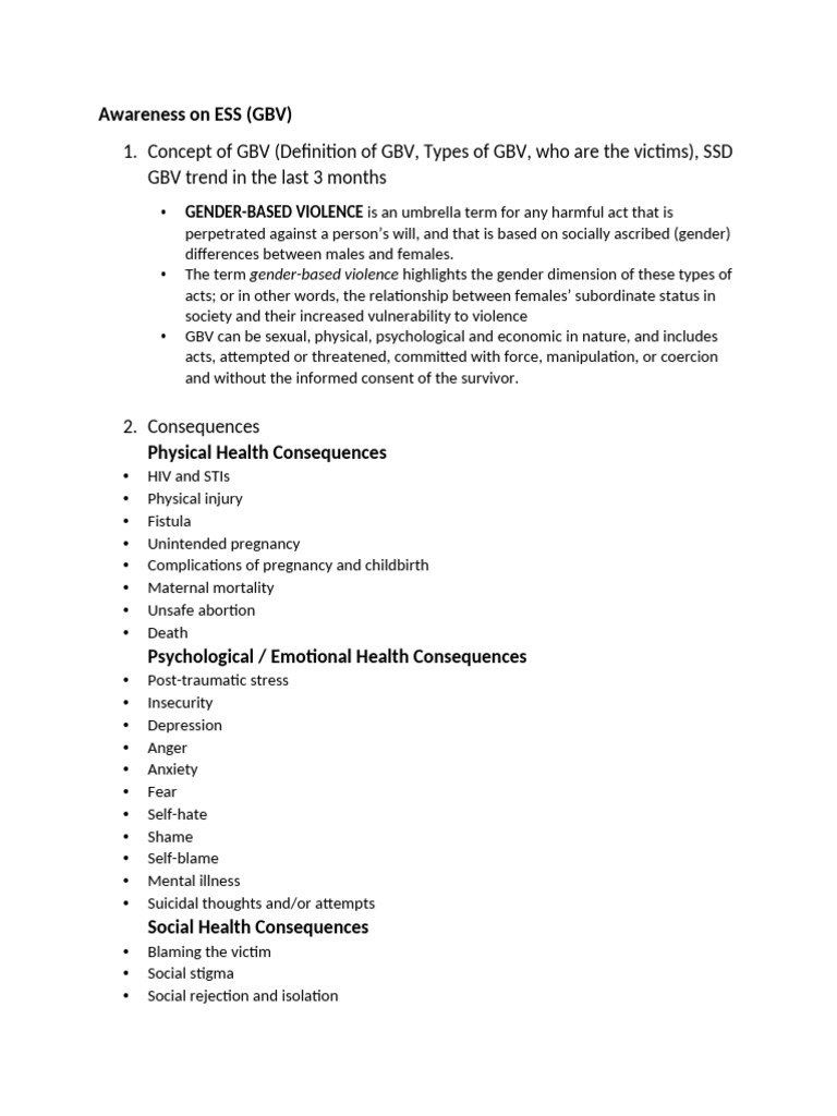 Awareness On ESS | PDF