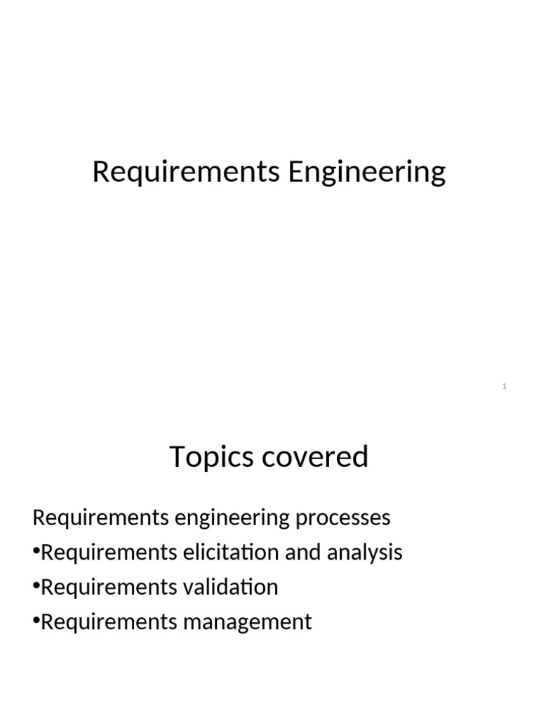 Requirements Engineering Process Overview | PDF | Use Case | Systems ...