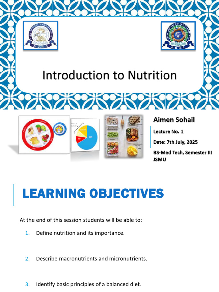1-Clinical Nutrition Intro | PDF | Fat | Diet & Nutrition