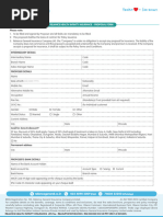 Reliance Health Infinity Proposal Form | PDF | Insurance | Cheque