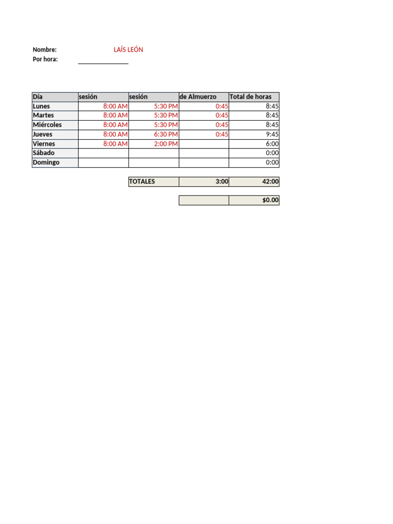 Planilla 2025 - LAÍS LEÓN | PDF