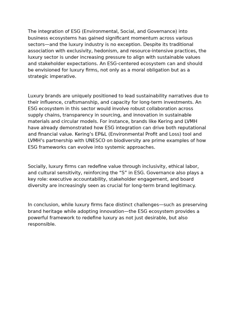The Integration of ESG | PDF
