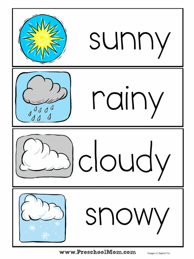 Weather Word Wall Pack | PDF