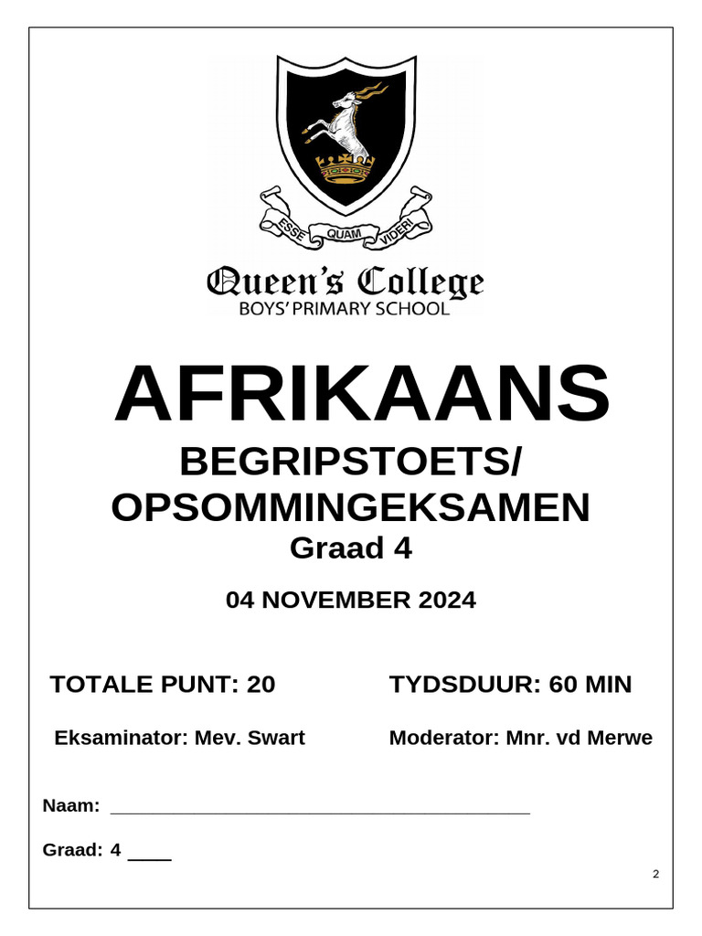 November Exam 2023 | PDF