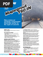 Mapegrout ME05 Technical Data Sheet | PDF | Concrete | Deep Foundation