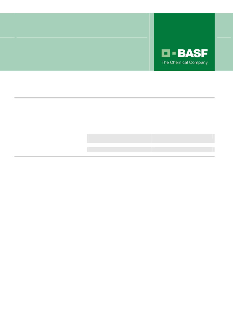 Basf - Foamstar PB 2706 Tds | PDF | Physical Sciences | Physical Chemistry