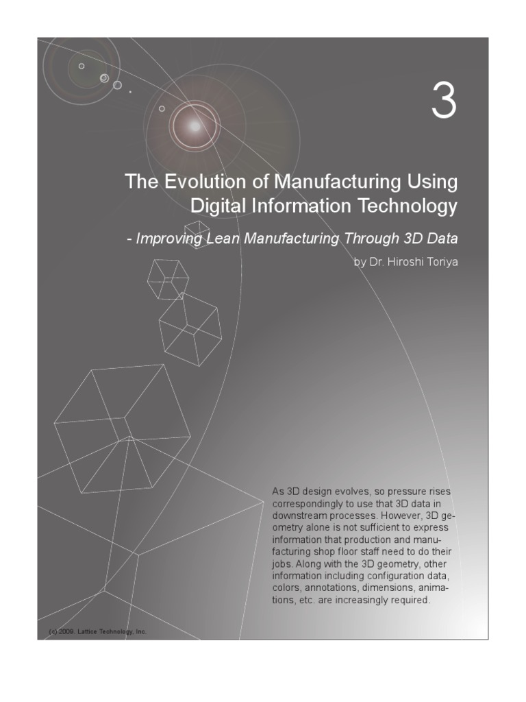 The Evolution of Manufacturing Using Digital Information Technology ...