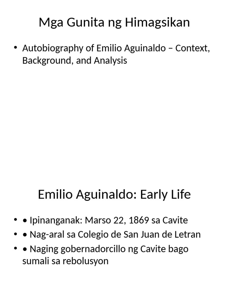 Mga Gunita NG Himagsikan 20slides | PDF