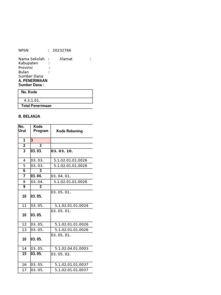 Rapbs Bulan September Reguler | PDF