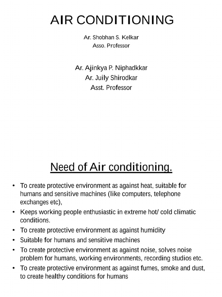 Air Conditioning | PDF