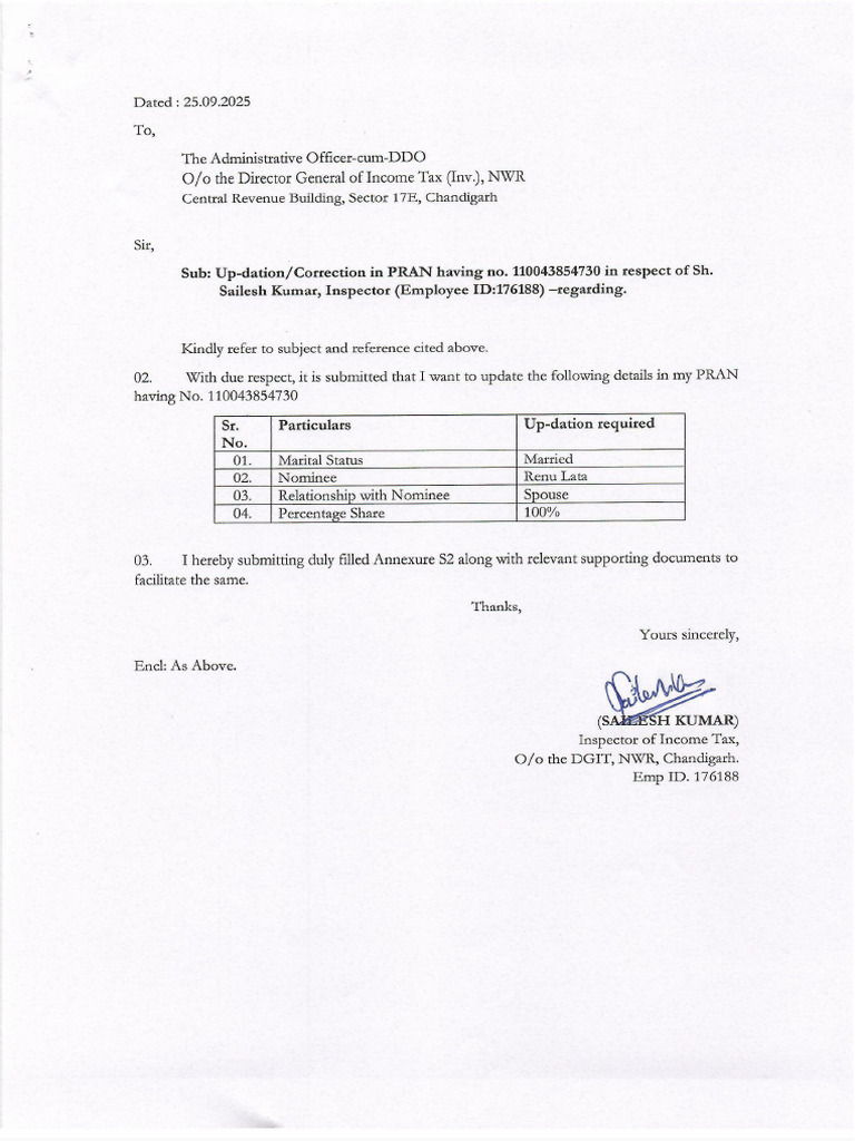 PRAN Correction Form - 0001 | PDF