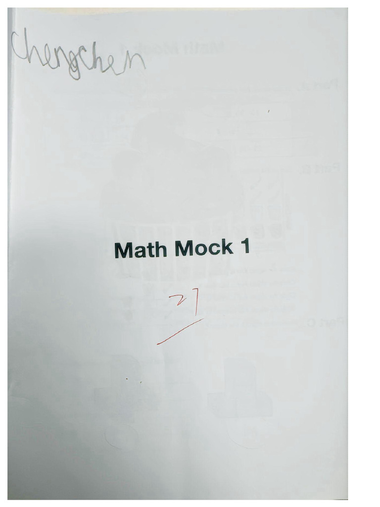 ALC Math Mock-Chengchen 0830 | PDF