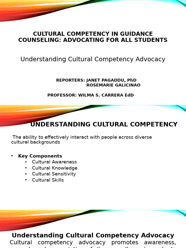 Cultural Competency in Guidance Counseling Advocating For All Students ...