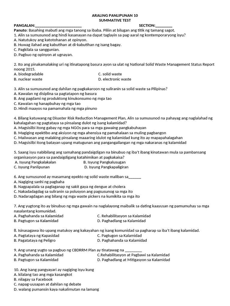 AP10-Q1 Summative | PDF
