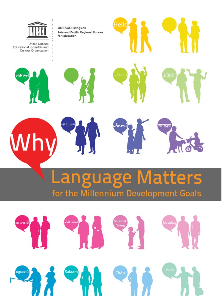 2012 UNESCO Why Languages Matter | Millennium Development Goals ...