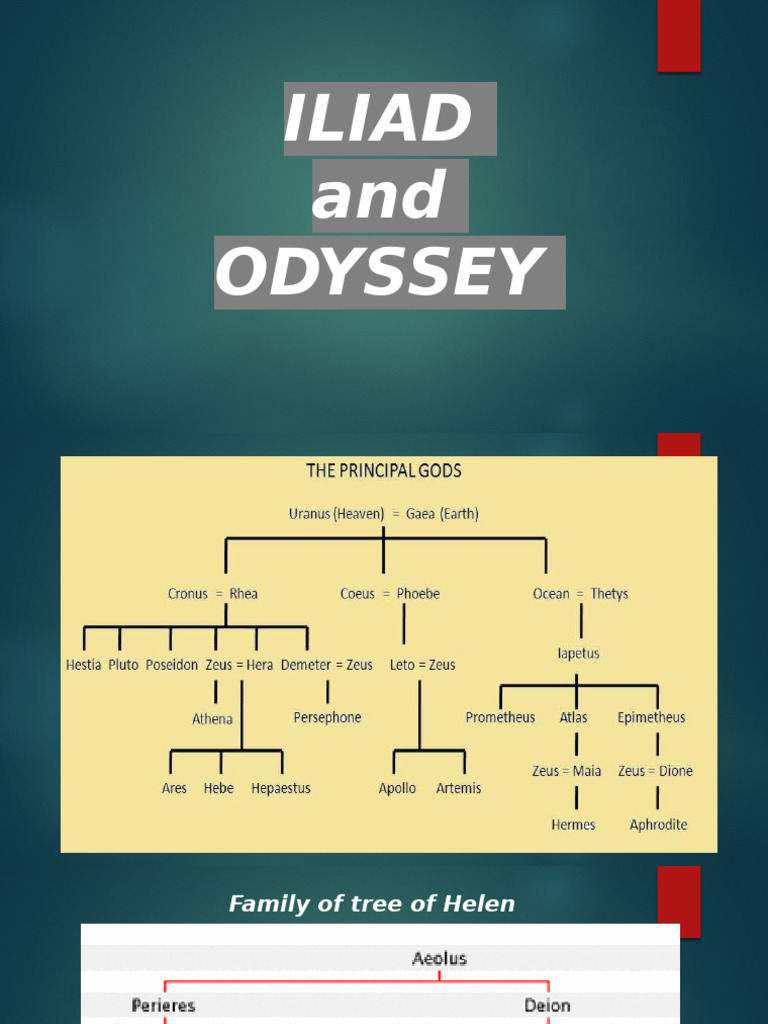 Greek Mythology: Iliad & Odyssey Overview | PDF | Odysseus | Iliad