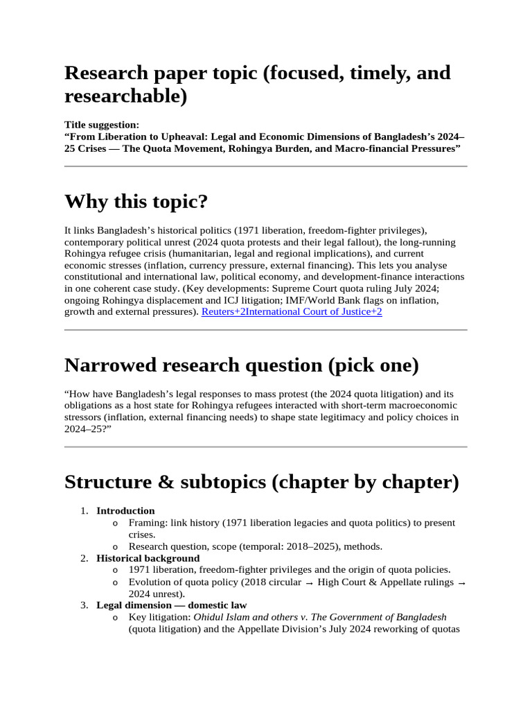 Eco Research Paper Idea | PDF | Macroeconomics | International Monetary ...