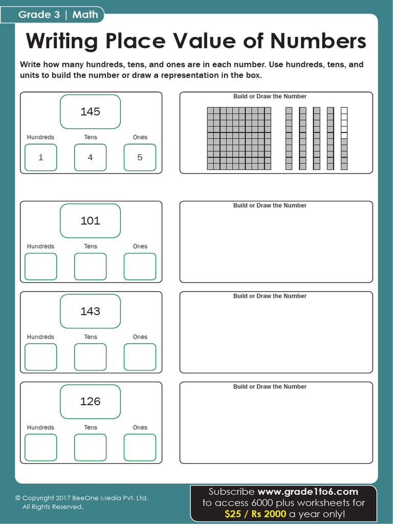 Writing Place Value | PDF