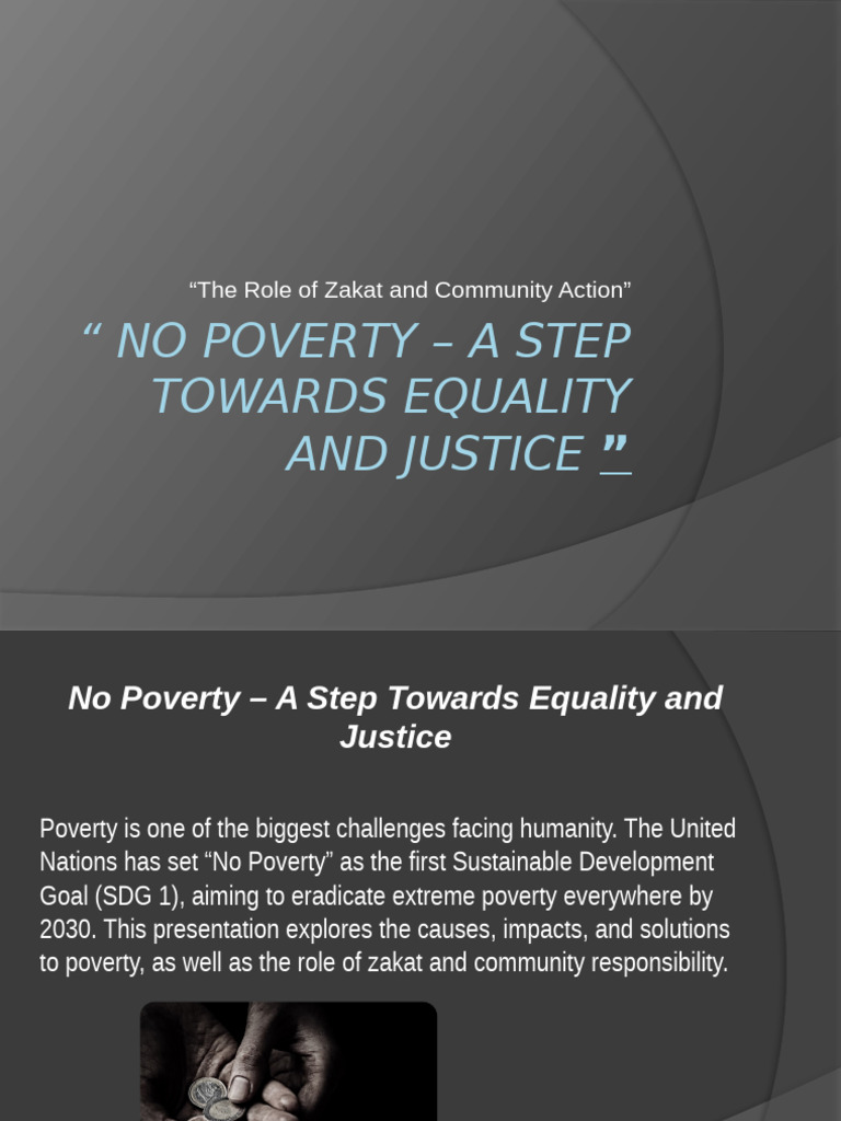 No Poverty - A Step Towards Equality | PDF | Poverty | Poverty ...