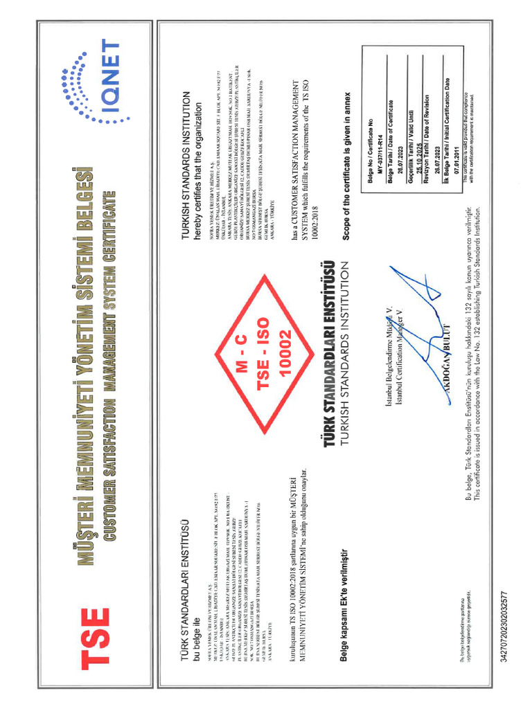 5.TS Iso 10002 2018 | PDF