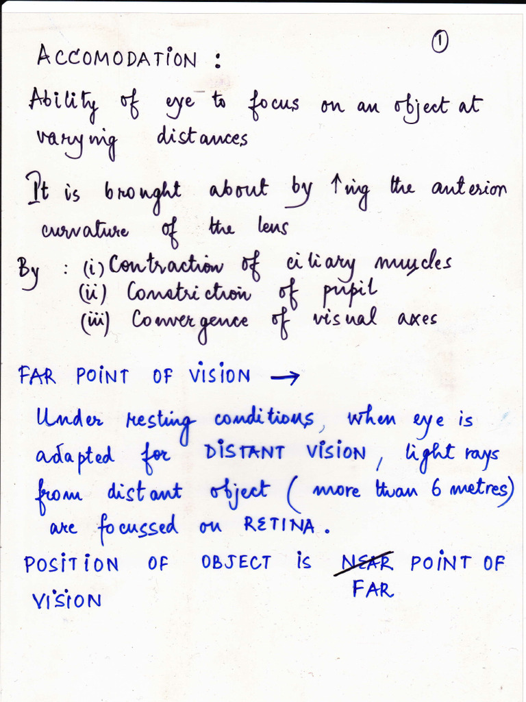 Errors of Refraction | PDF