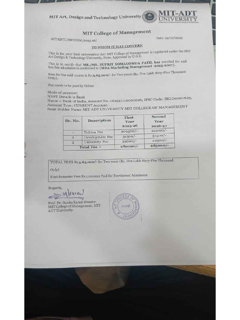 Schedule of Expenses For The Course | PDF