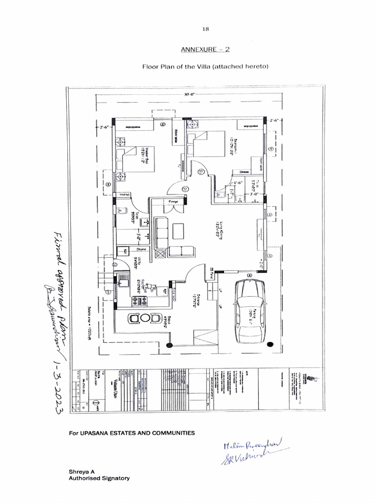 Signed Floor Plan Villa # 96 | PDF