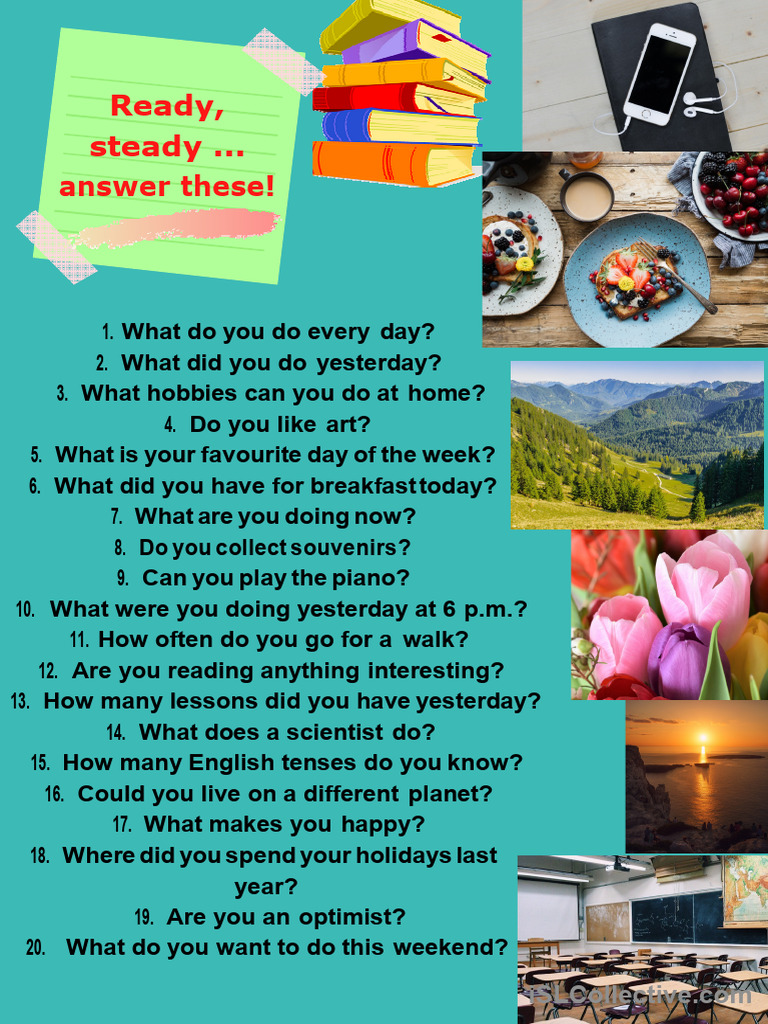 Daily Life and Hobbies Questionnaire | PDF