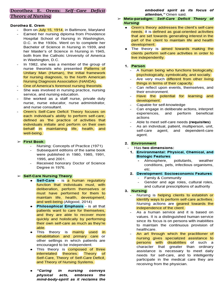 TFN Weeks 1 To 6 | PDF | Nursing | Well Being