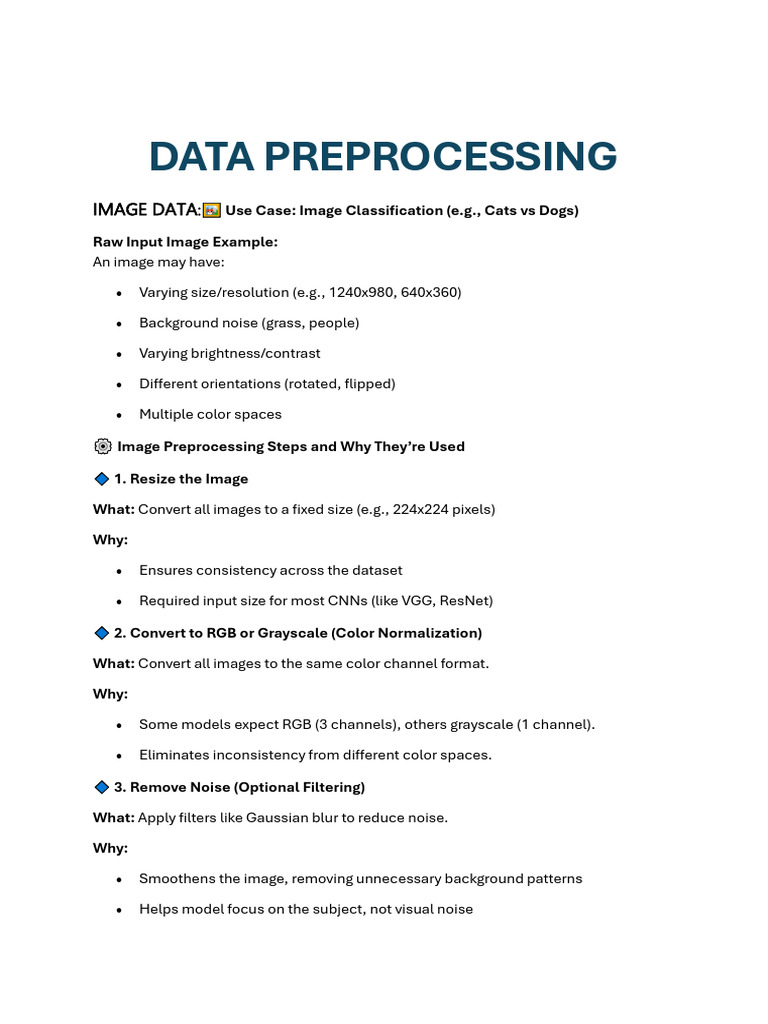 Data Preprocessing | PDF