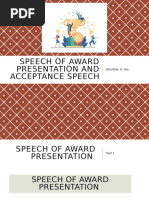 Award Ceremony Speech Examples & Tips | PDF | File Format | Communication