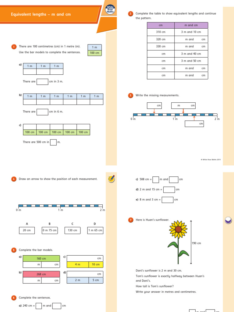 Lesson 2 Equivalent Lengths M and CM 2019 | PDF | Quantity | Units Of ...
