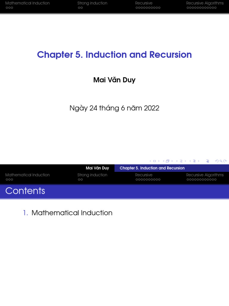 Chapter 5 Induction and Recursion | PDF | Function (Mathematics) | Recursion