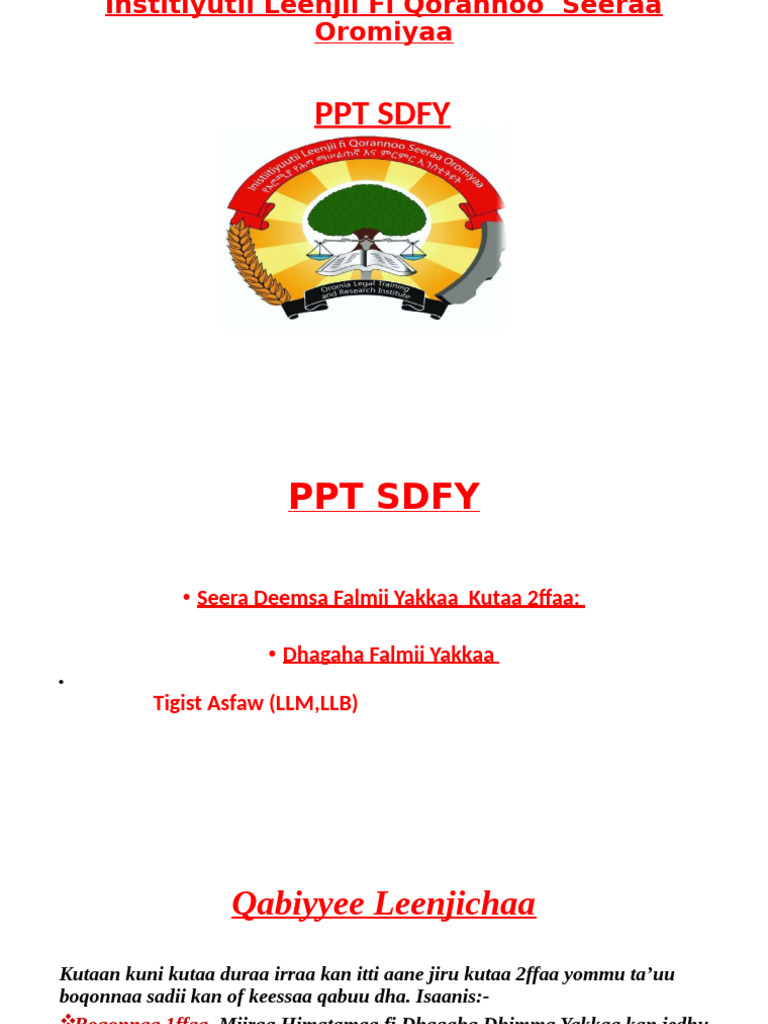 SDFY Kutaa 2ffaa | PDF
