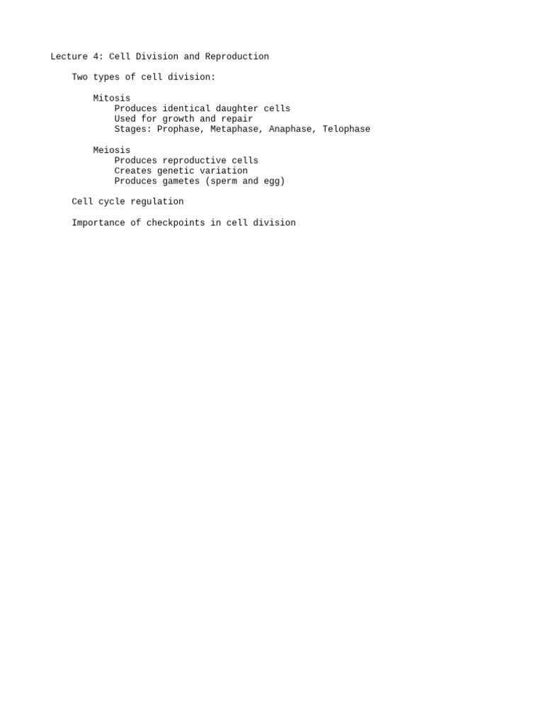 Bio Lecture | PDF