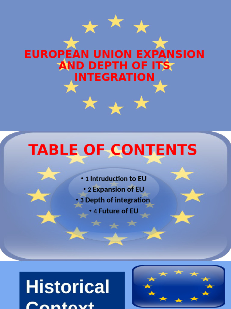 European Union Expansion and Depth of Its Integration | PDF