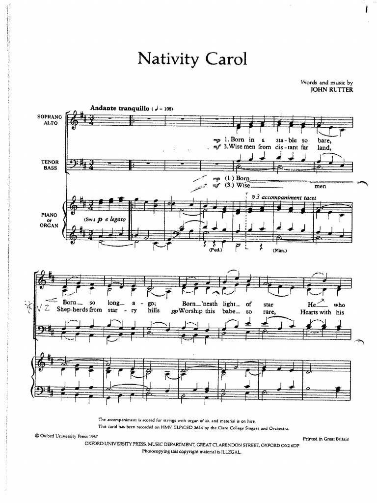 Nativity Carol | PDF