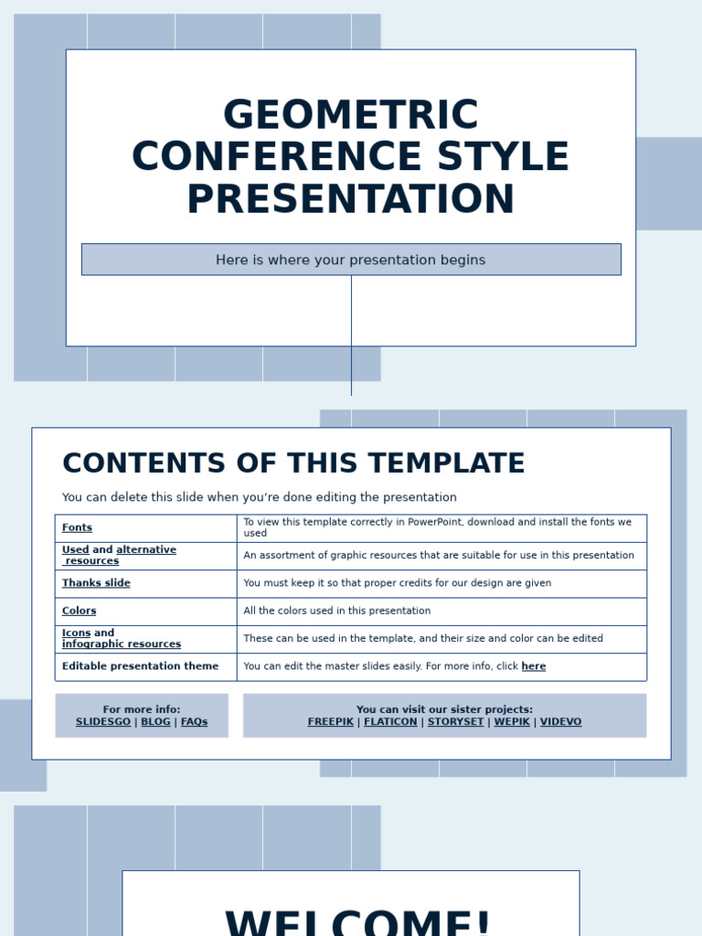 Geometric Conference Style Presentation by Slidesgo | PDF | Planets ...