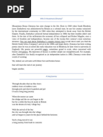 Zimunya's "A Long Journey" Analysis | PDF | Poetry | Zimbabwe